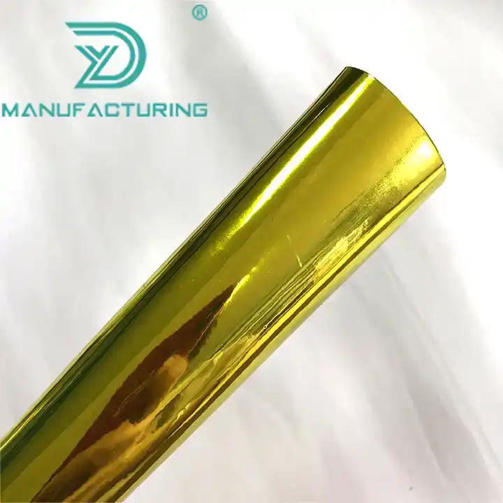 Matte Gold Metallic Brushed Mirror Chrome Vinyl Wrap Film Holographic ...