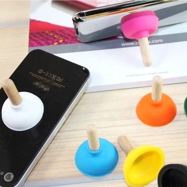 Silicone Flexible Adjustable Height Anti-Corrosion Toilet Plunger Phone ...