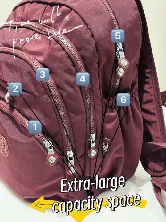 Bobo Women's Fashion Backpack Super Many Layers, Divided Storage, Large ...