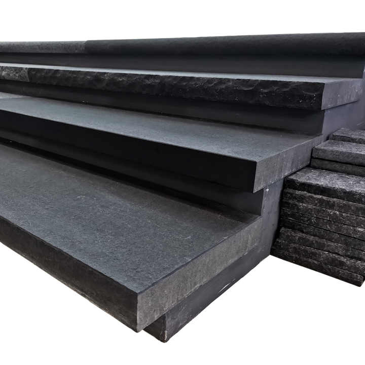 Black Granite Flamed Steps - Durable & Stylish Outdoor Solutions