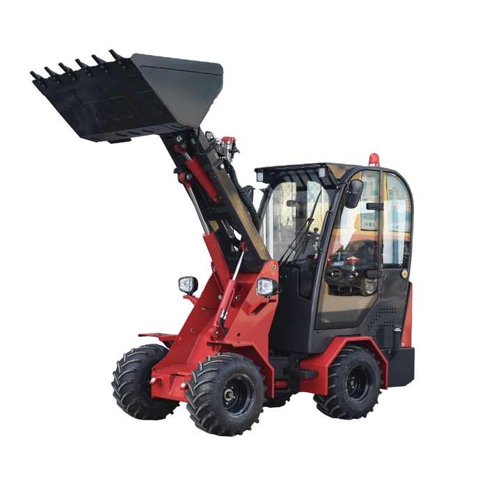 1 Ton Mini Front Loader Farm Agricultural Telescopic Shovel Wheel ...