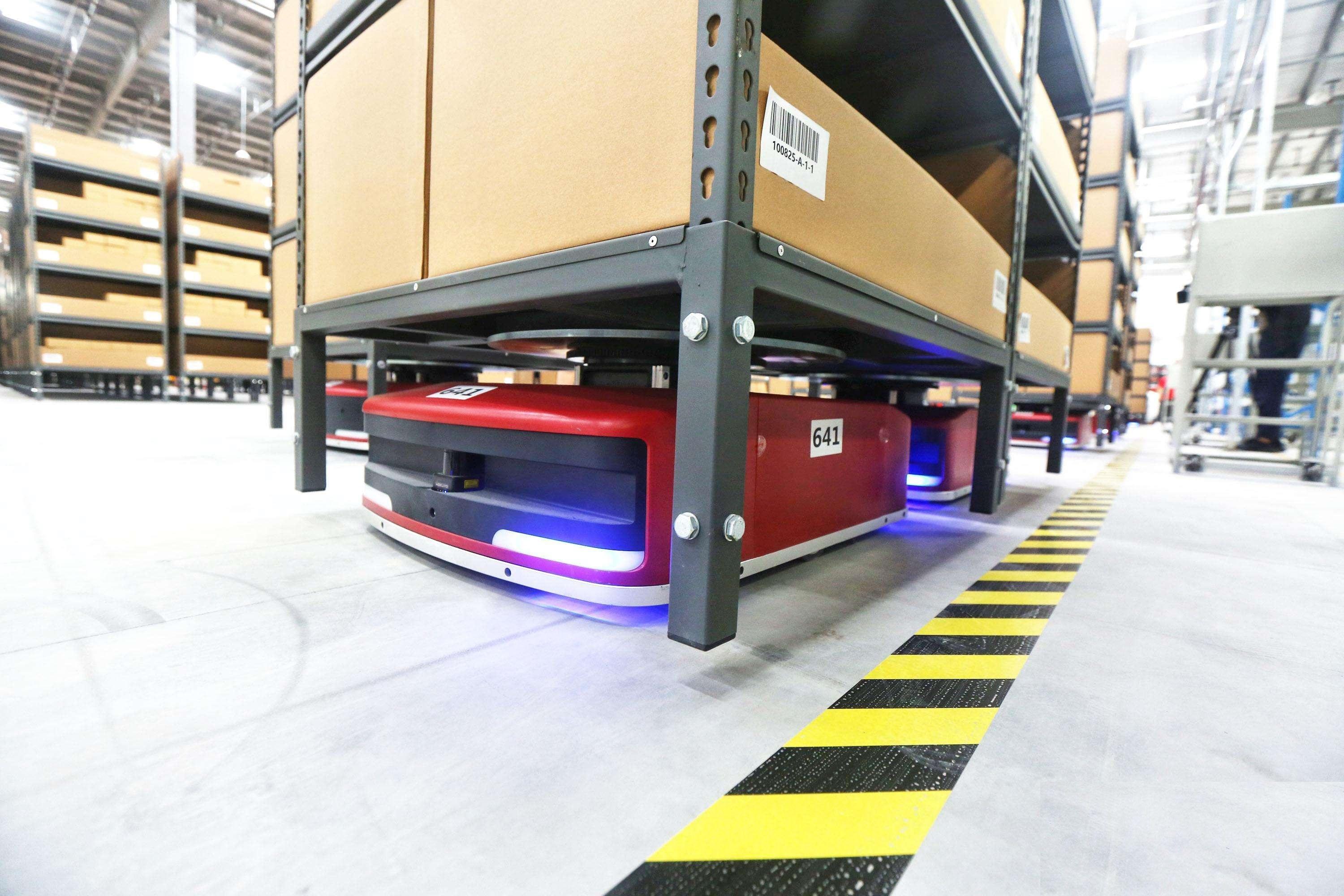 QR Code Jack-Up AGV Advanced Electronic Machinery with QR Code Scanning ...