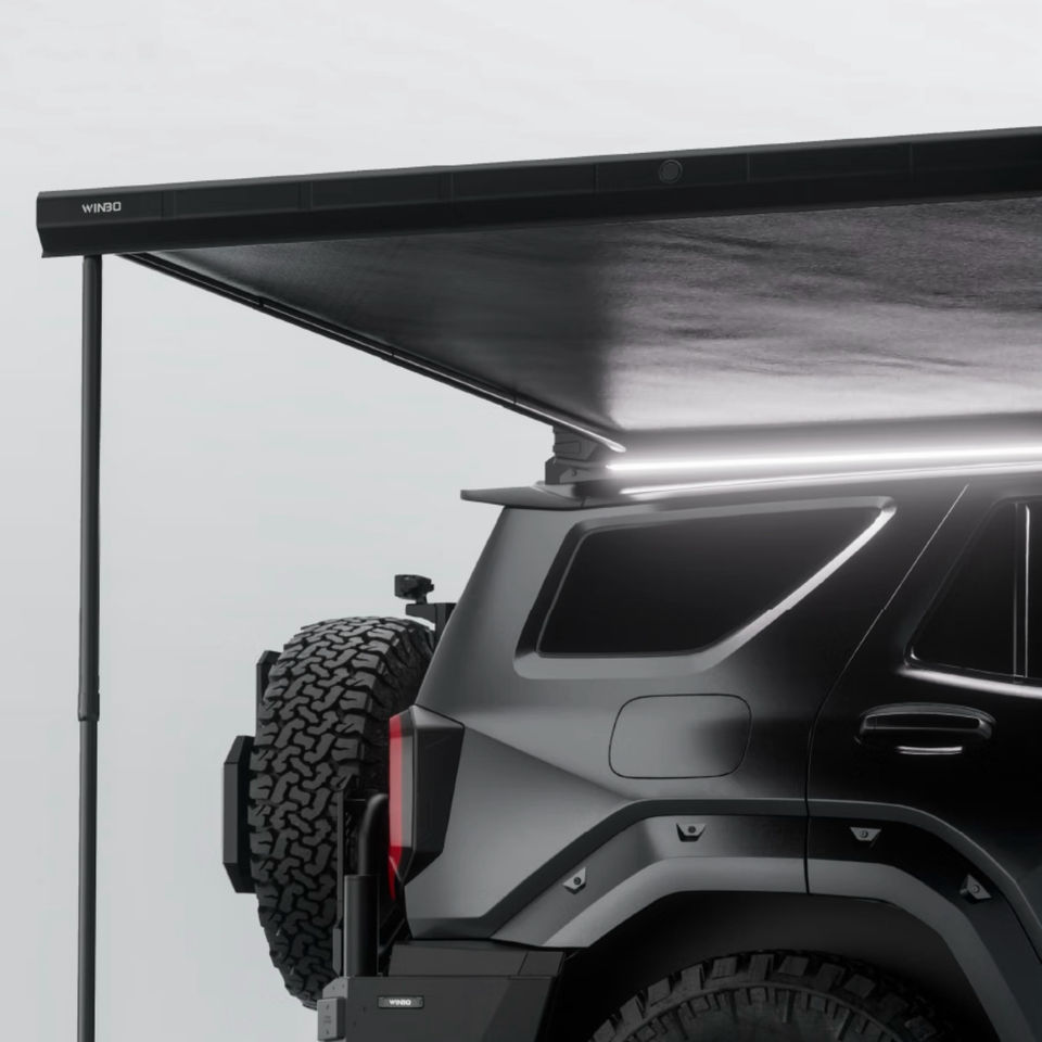 WINBO Aluminum Frame Waterproof Side Awning - Instant Setup, Lightable ...