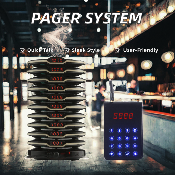 Restaurant Pager Custom Designed Buzzer With Vibration Alert LED ...