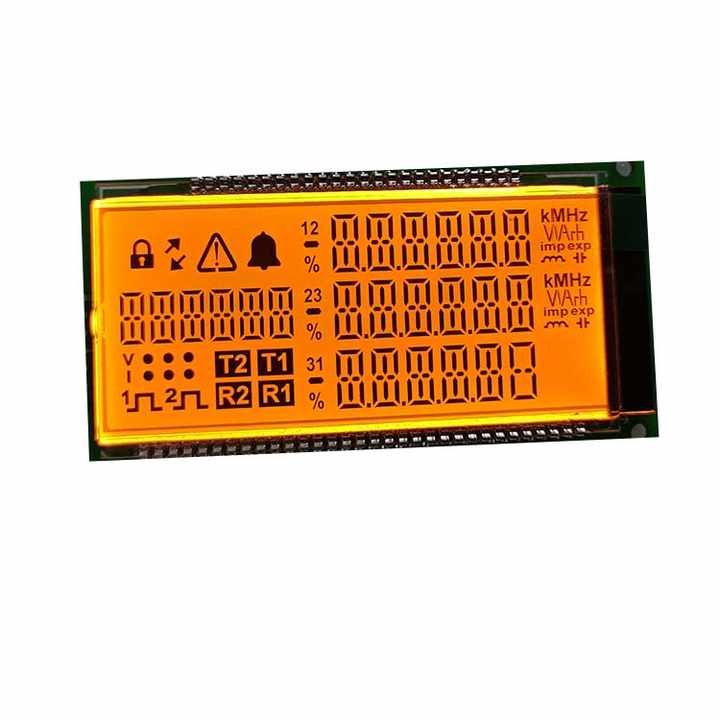 9 Digits Reflective Segment Lcd Display For Energy Meter Counter ...