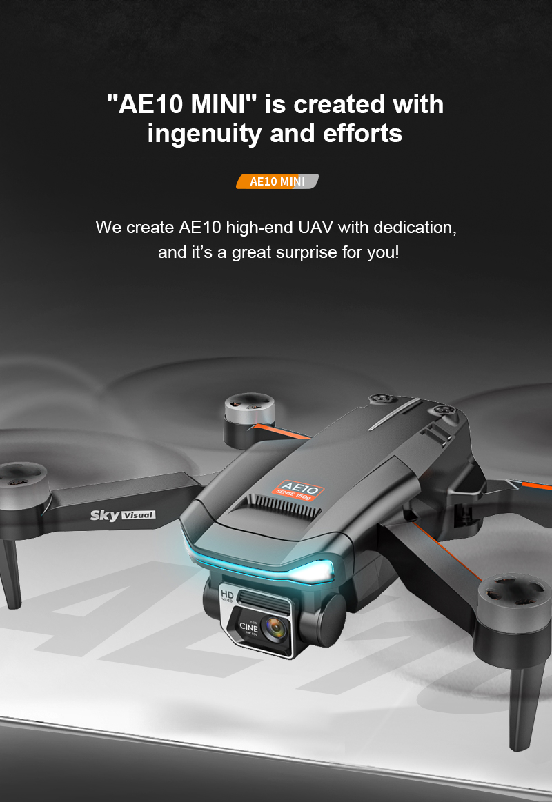 AE10 Drone - GPS WIFI Brushless Drone 8K HD Dual Camera Professional 8 ...