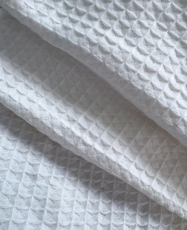 Classic Design Jacquard Waffle Woven Lightweight Polyester Spandex ...