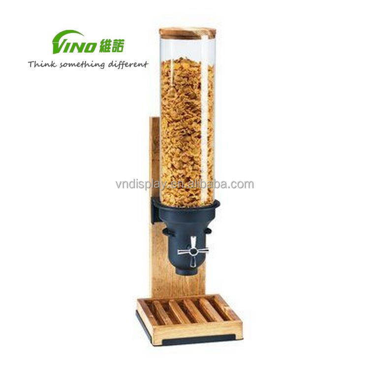 Wooden Cereal Dispenser - 3.5L 7L 10.5L Eco-Friendly
