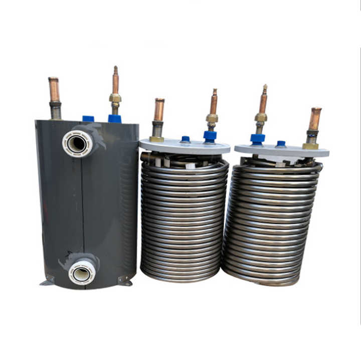 Factory Price Pure Titanium Heat Exchanger Pool Heater Evaporator Coil ...