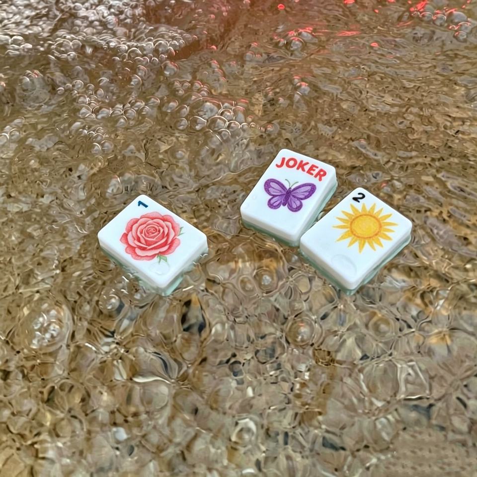 Customized Mahjong Floating Pool Tiles American Mahjong Set Waterproof ...