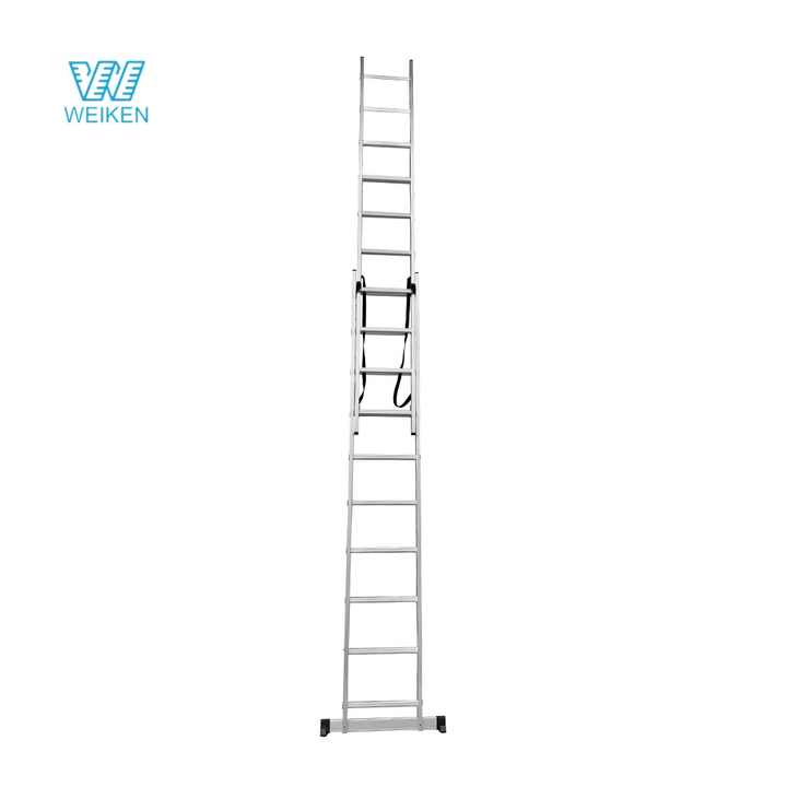 WEIKEN OEM Folding Ladders 10Steps Double Side Extension Ladder ...