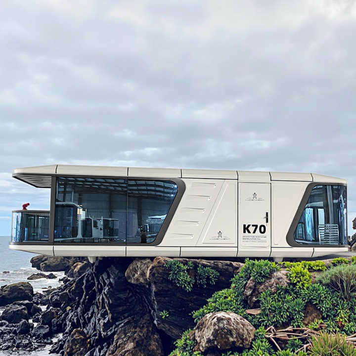 Modern Intelligent System Design Breathable Steel Space Cabin for Home Office Courtyard Elegant ...