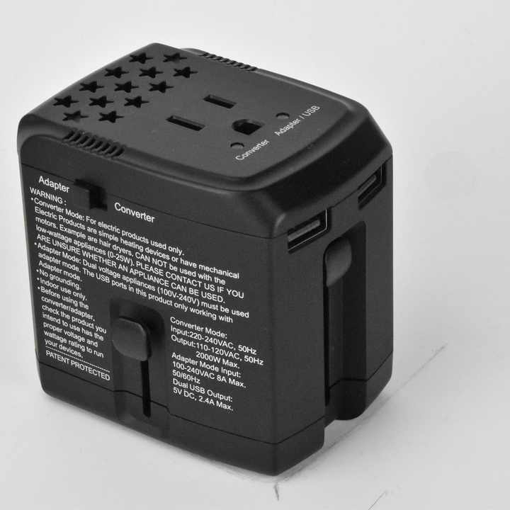 New Style Innovation 2000W High Power Universal Travel Adapter with 2 ...