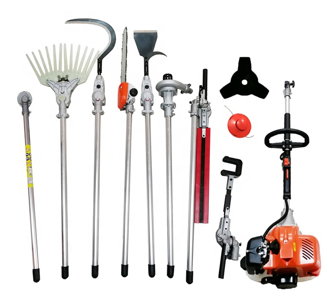 4 in 1 /5 in 1 multi functional garden tool 52cc gasoline grass trimmer ...