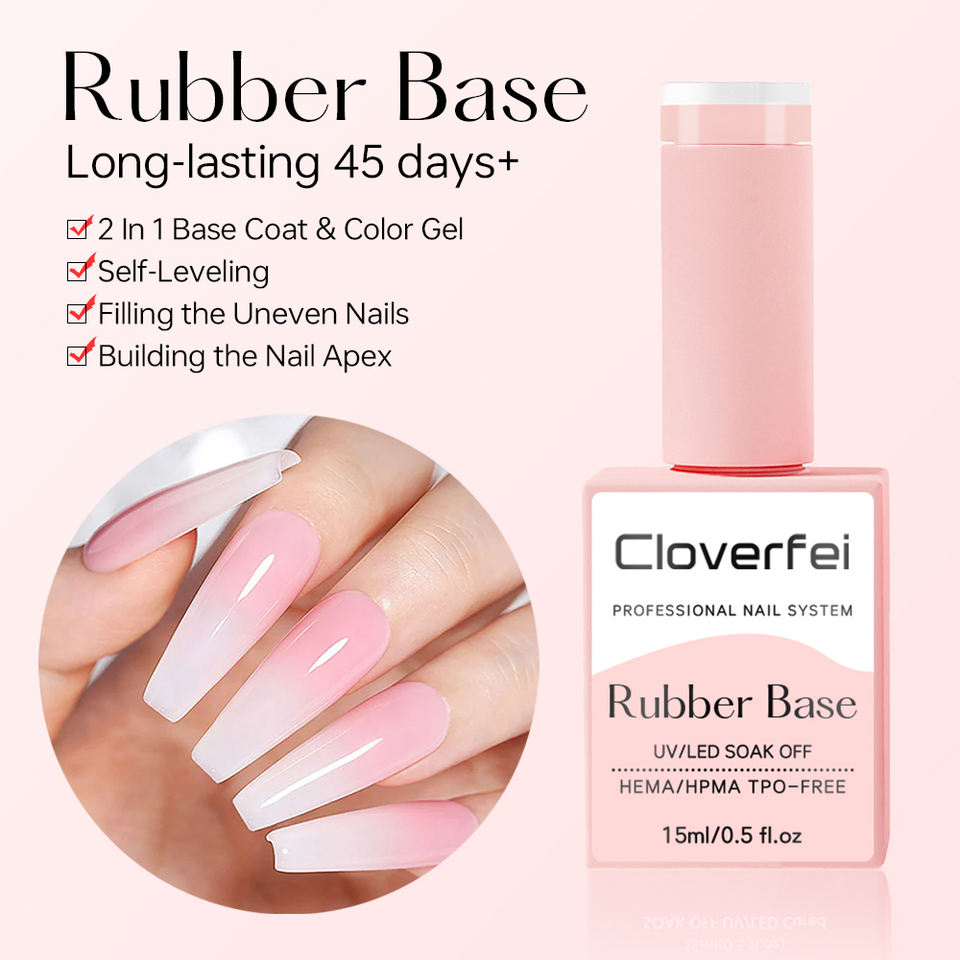 2025 New Style 15ml Rubber Base Gel Polish Soak Off U V Light Cured ...