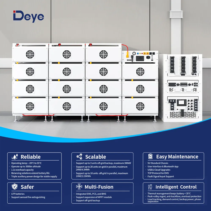 Deye High-Voltage Battery System Deye BOS-B-Pro-A3 with 257kWh Usable ...
