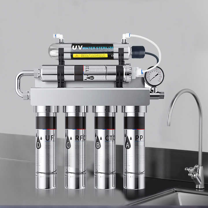 304 Stainless Steel Water Filter System - 6 Stage Ultrafiltration
