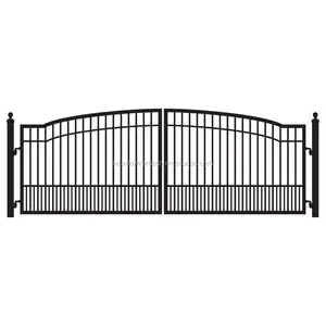 Modern terrace steel palisade bar grills square tube fence and gates ...