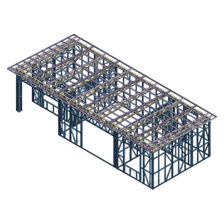 800 Sq Ft Prefab House Galvanized G550 Lightweight Steel Framing Kit ...