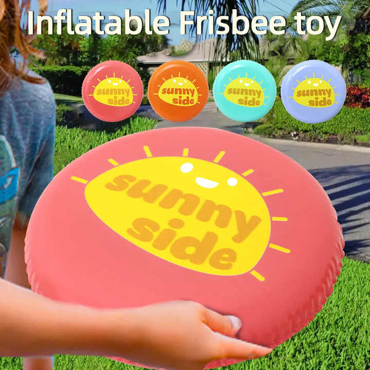 New Inflatable Plastic flying disc Double Water Children's Outdoor Lawn ...