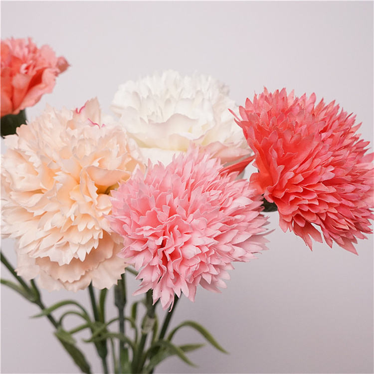FL-996 Hot Selling Artificial Carnation Real Touch Flower Home Table ...
