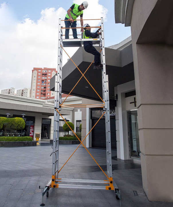 Aluminum Alloy Mobile Extension Scaffolding Multifunctional Telescopic ...