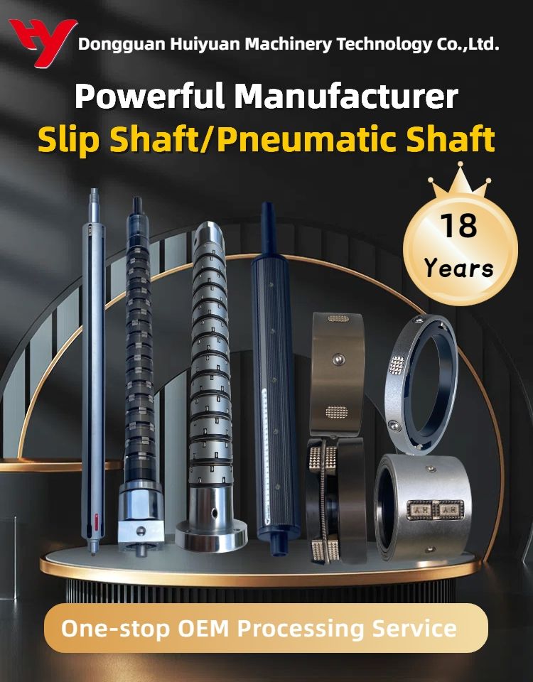 Manual Inflatable Spline Air Shaft Chrome Plating 45Nm Torque Capacity ...
