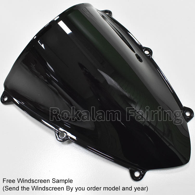 For Kawasaki Ninja ZX-6R 2003 2004 Red Black Fairing Kit ZX6R 03 04 ...