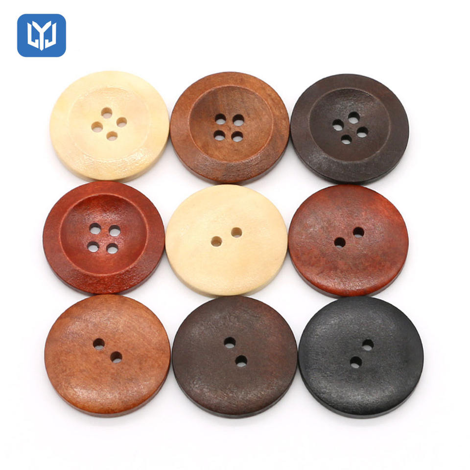 High Quality Eco-Friendly Sewing Buttons, Wooden Round Buttons for ...