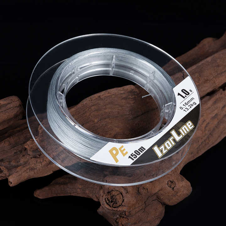 IZORLINE 150m 12-Strand PE Braided Fishing Line Anti-Bite Strong ...