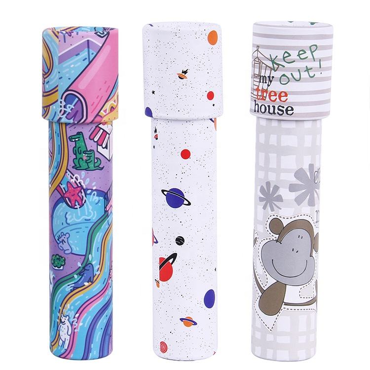 Colorful Rotatable Paper Kaleidoscope Toy for Kids - Capable