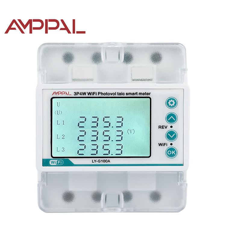 Three Phase 100A WiFi Smart Meter Circuit Breaker APP Remote Control ...