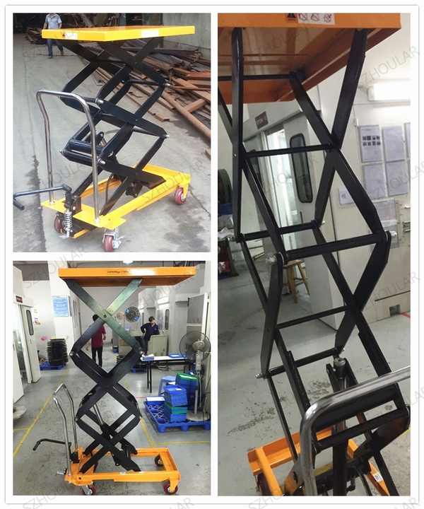 500KG Mobile Scissor Platform Lift - Hydraulic Lifting Trolley