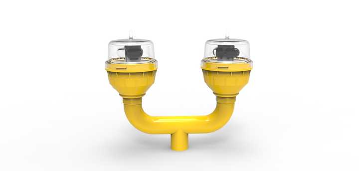 LED Low-Intensity Double Aircraft Warning Light for Tower Crane ...