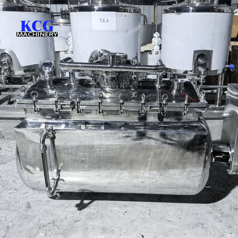 Stainless Steel Horizontal Mixing Tank with Agitator and Motor 200L ...