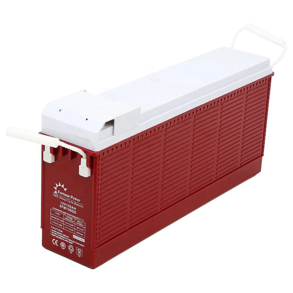12V 100Ah Front Terminal AGM LiFePO4 Battery with 5-Year Warranty for ...