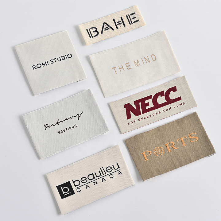 Very Cheaper Eco-friendly Brand logo Label Woven Soft Clothing Label ...