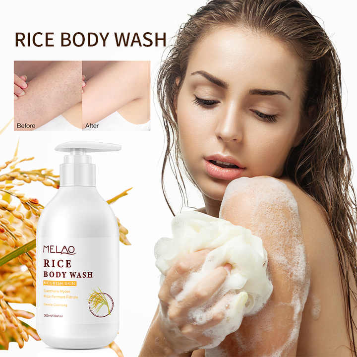 MELAO Custom OEM Rice Body Wash - Nourishing & Antibacterial