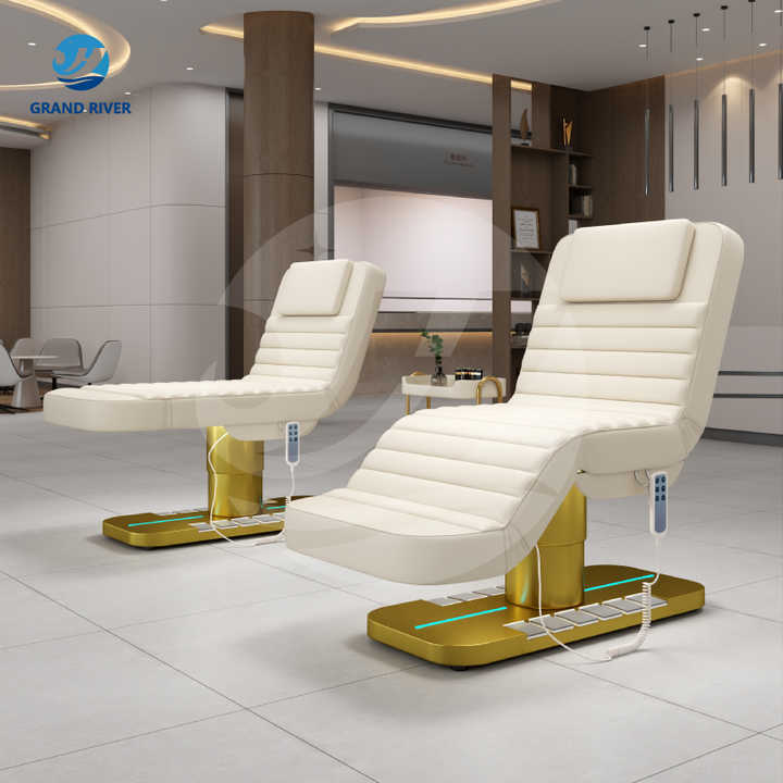 Luxury Modern Gold Salon Furniture - 4 Motor Massage Bed