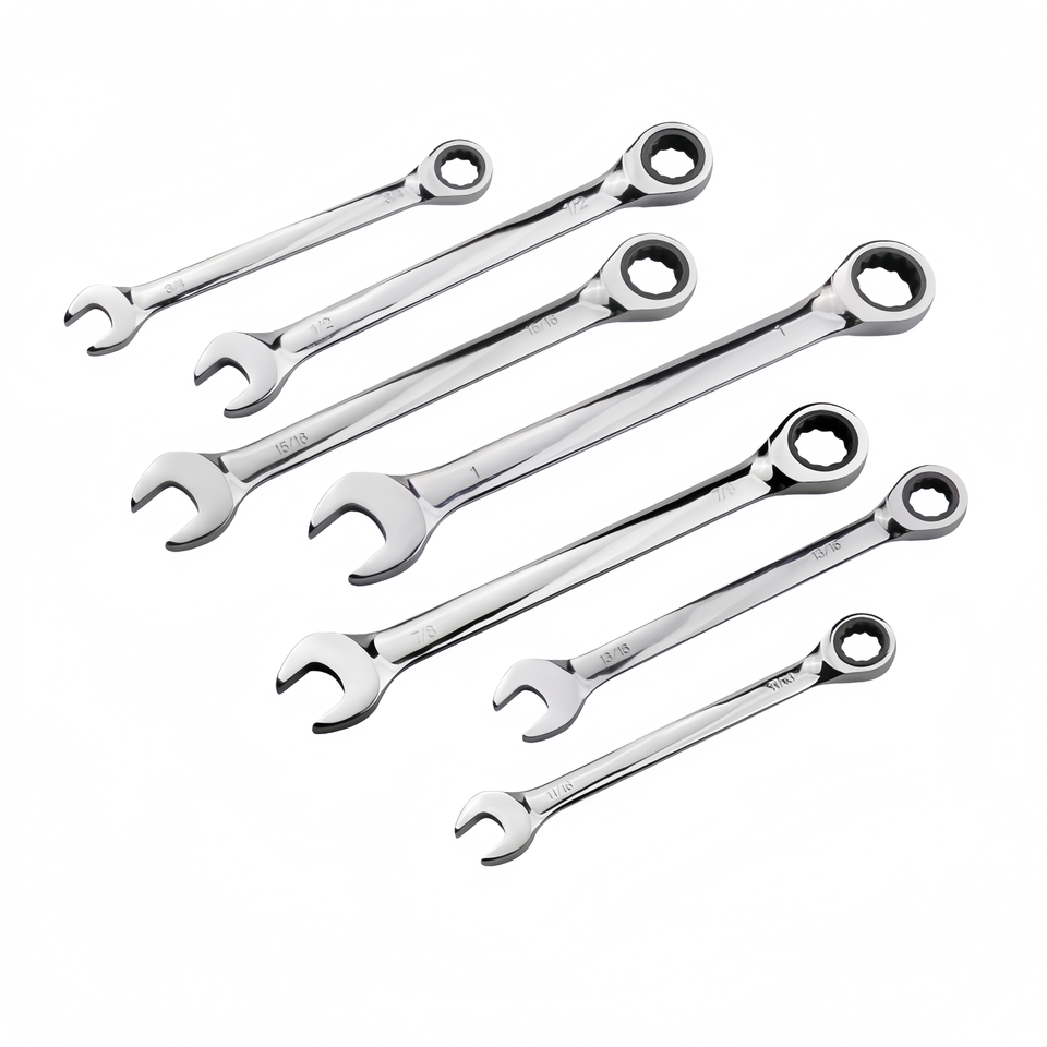 Heavy Duty Industrial Grade 7/8 Fixed Head Ratchet Wrench CRV ...