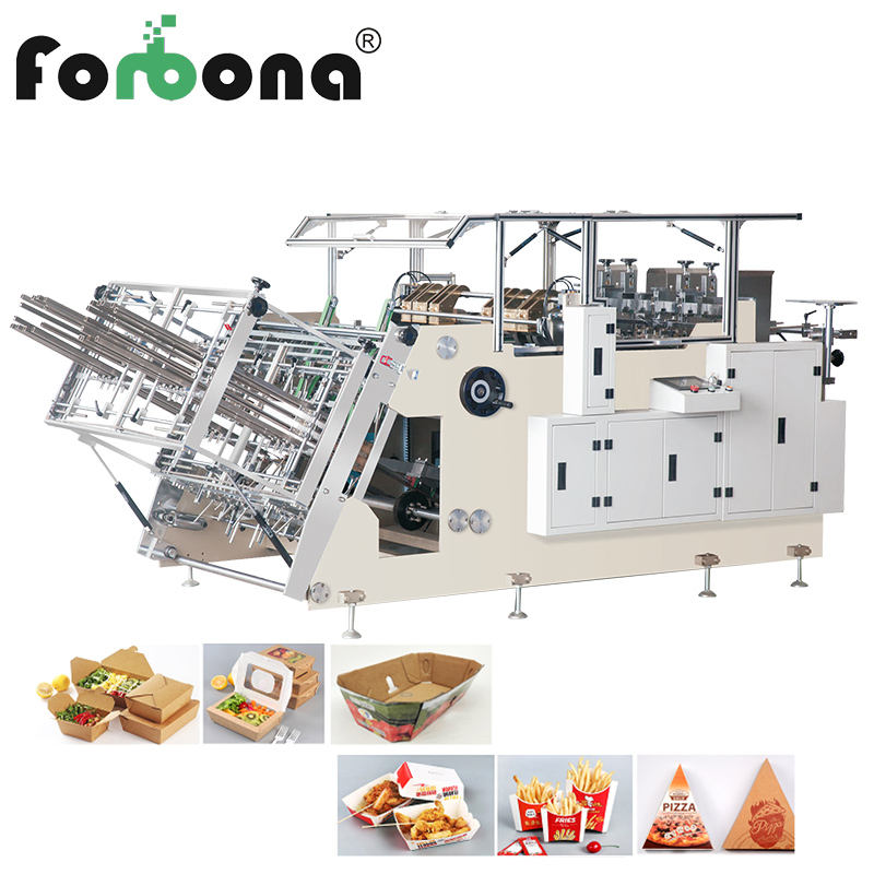 Forbona Paper Box Folding Machine Carton Box Folding Machine Lunch Box ...