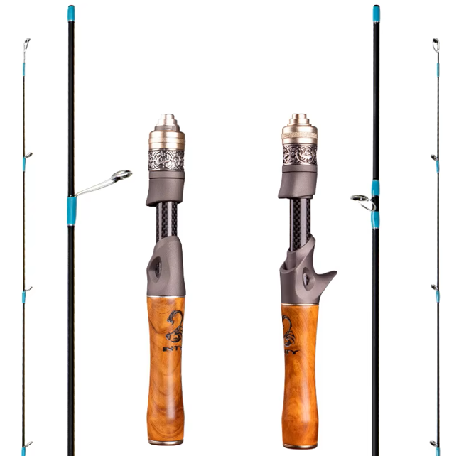 UL Tuned Carbon Solid Wood Fishing Rod Super Soft Fishing Spinning ...