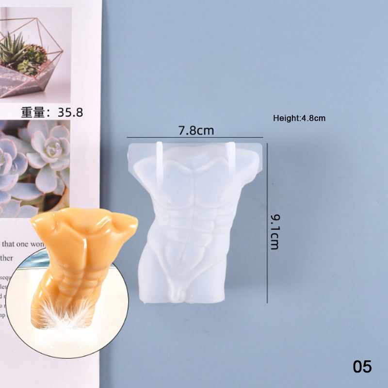 Flexible Silicone Candle Mold - Female Body Goddess Torso