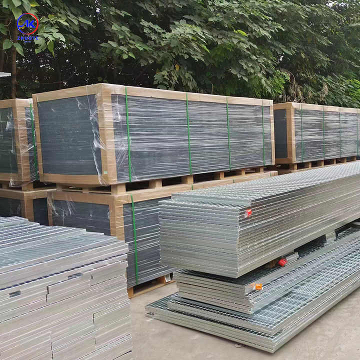 Heavy-Duty Galvanized Steel Grating Floor Drain Industrial Steel Trench ...