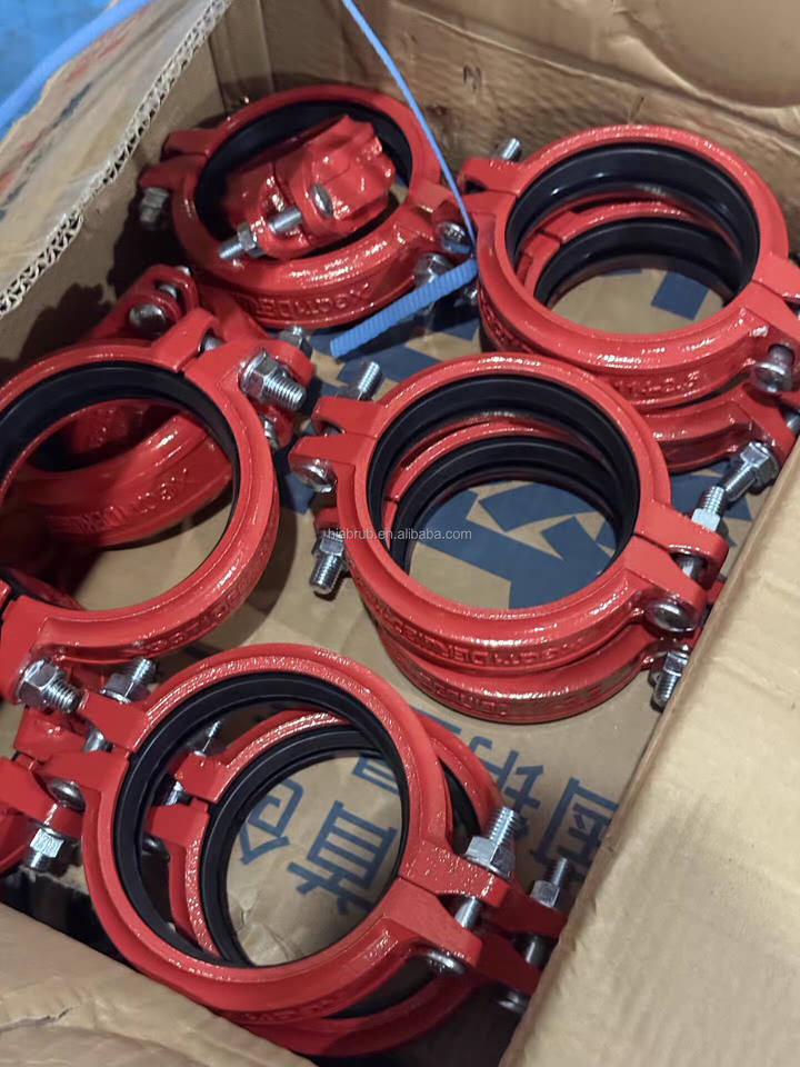 Fire Pipe groove Clamp Ductile Iron Rigid Steel Clamp Pipe Hoop Fire ...