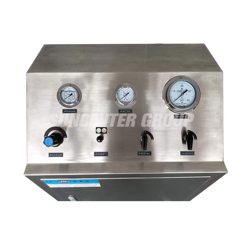 High Pressure High Efficiency Pneumatic Piston Pump Helium Hydrogen ...