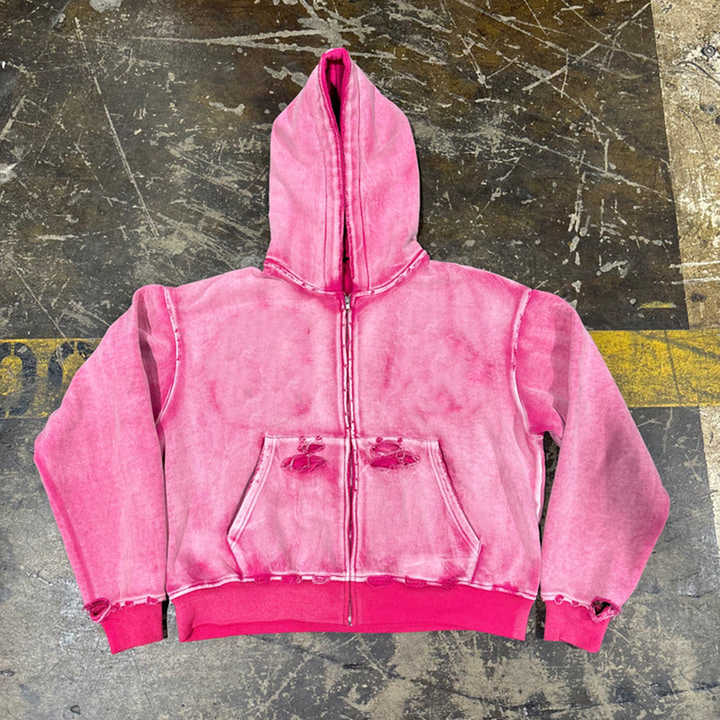 Custom Heavyweight 500 1000 Gsm Terry Fleece Cropped Boxy Sun Faded ...