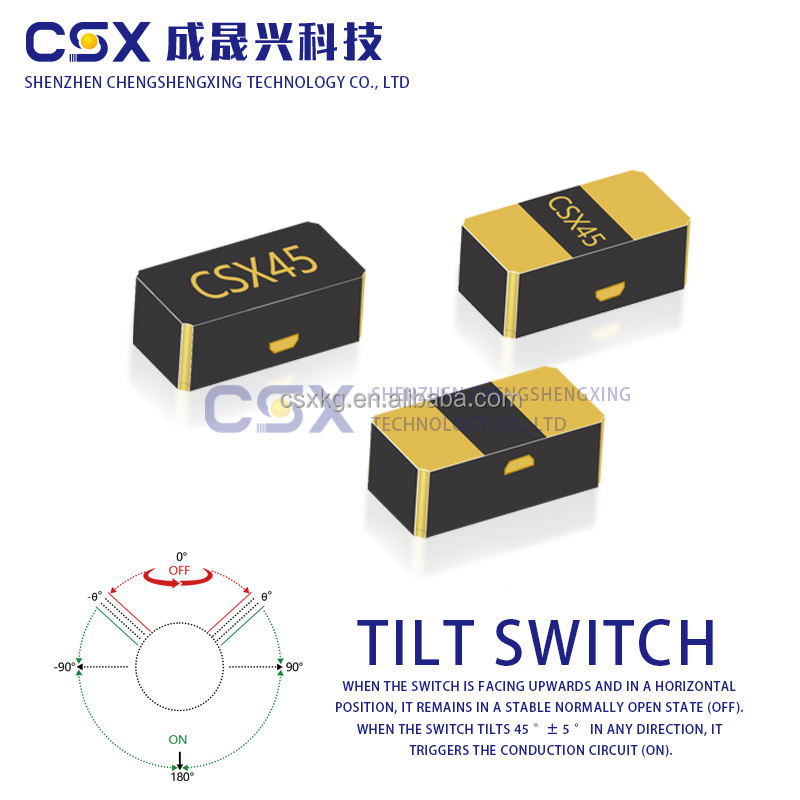 CSX45 SMD 45 degree 360 direct sensor tilt switch for smart home ...