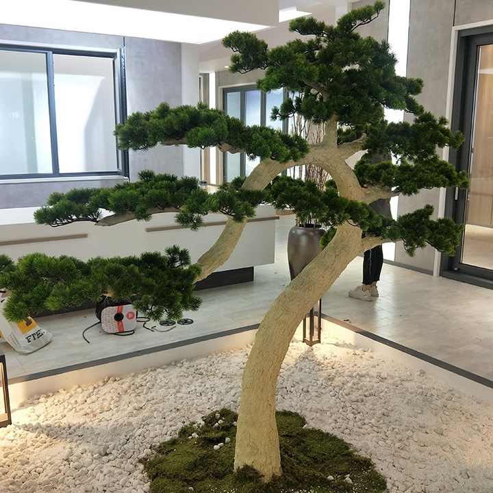 Customized artificial pine tree bonsai high simulation cedar pine tree ...