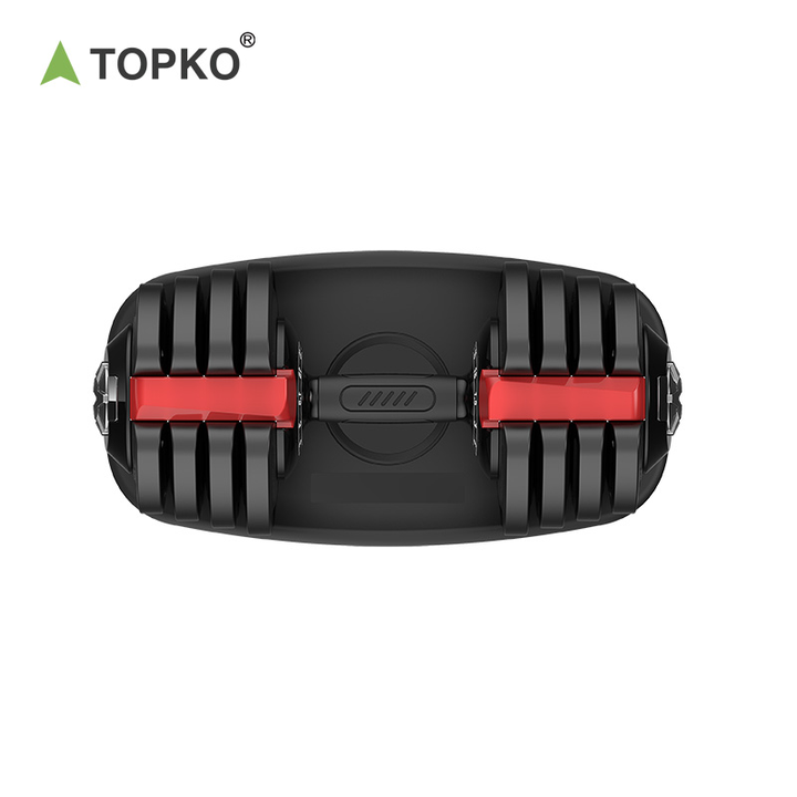TOPKO Adjustable Dumbbell 40LB/18kg Dumbbells for Multi-weight Options ...